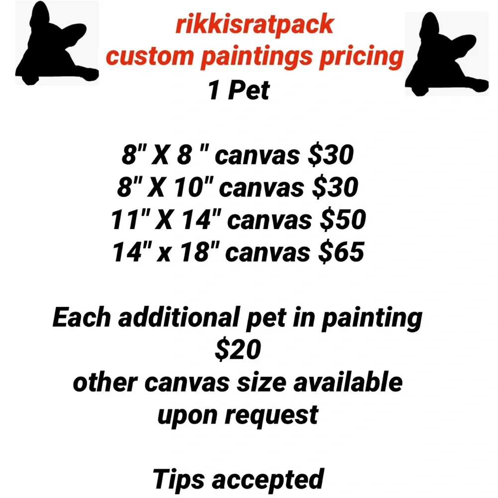 rikkisratpack | Other | Rikkisratpack Custom Poodle Painting | Poshmark